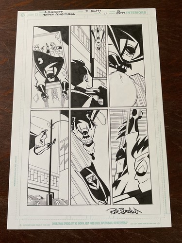 RICK BURCHETT Batman Adventures Signed Original Art. Batman and the ...