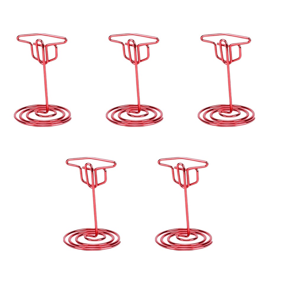 50mm Tall Red Photo Clip Stand 20 Pcs Graduation Cap Table Number ...