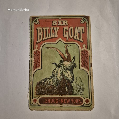 c.1880 Sir Billy Goat, Juvenile Classics, Rutherford Park Press, Shugg ...