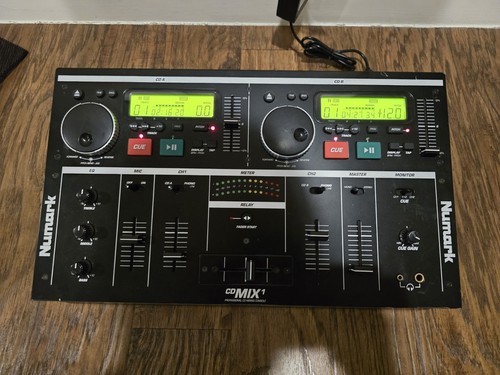 NUMARK CD MIX- 1 Professional Dual CD Mixing Console Tested Works w ...