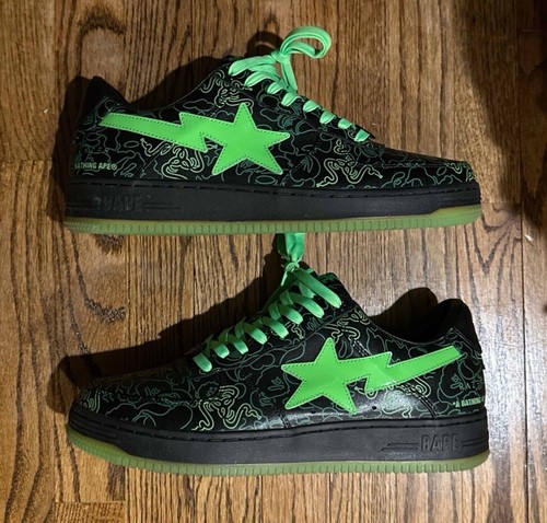 Size 13 - A Bathing Ape Razer x Bapesta M2 Low Neon Camo for sale ...