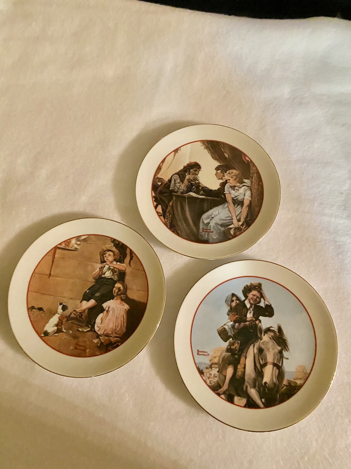 3,Vtg.1982, Norman Rockwell collector Special Edition plates "Young ...