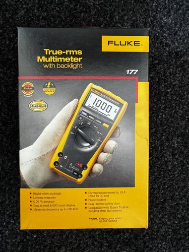 FLUKE 177 Digital Multimeter True RMS Value Backlight Specification | eBay