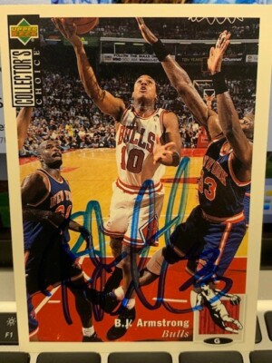 BJ ARMSTRONG CHICAGO BULLS AUTOGRAPHED 1994UPPER DECK CARD #80 | eBay