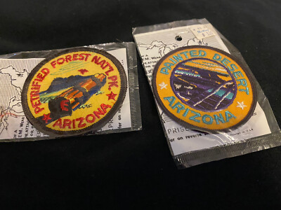 VTG PETRIFIED FOREST & PAINTED DESERT Arizona Sew On Patches | eBay