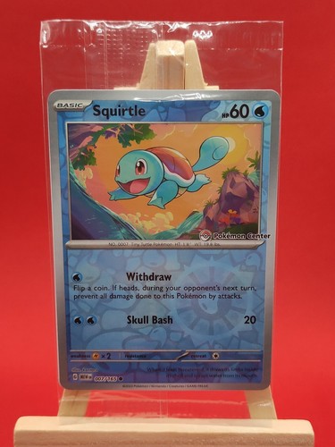 Squirtle 007/165 POKÉMON CENTER Exclusive 151 Holo Promo Pokemon Card ...