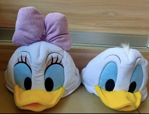Disney Parks Donald And Daisy Duck Hat Fuzzy Cap Plush Disneyland | eBay