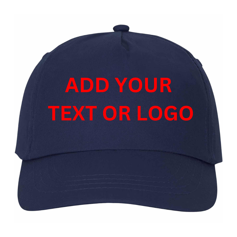 Personalised Baseball Cap Custom Text Logo Printed Hat Unisex Mens ...