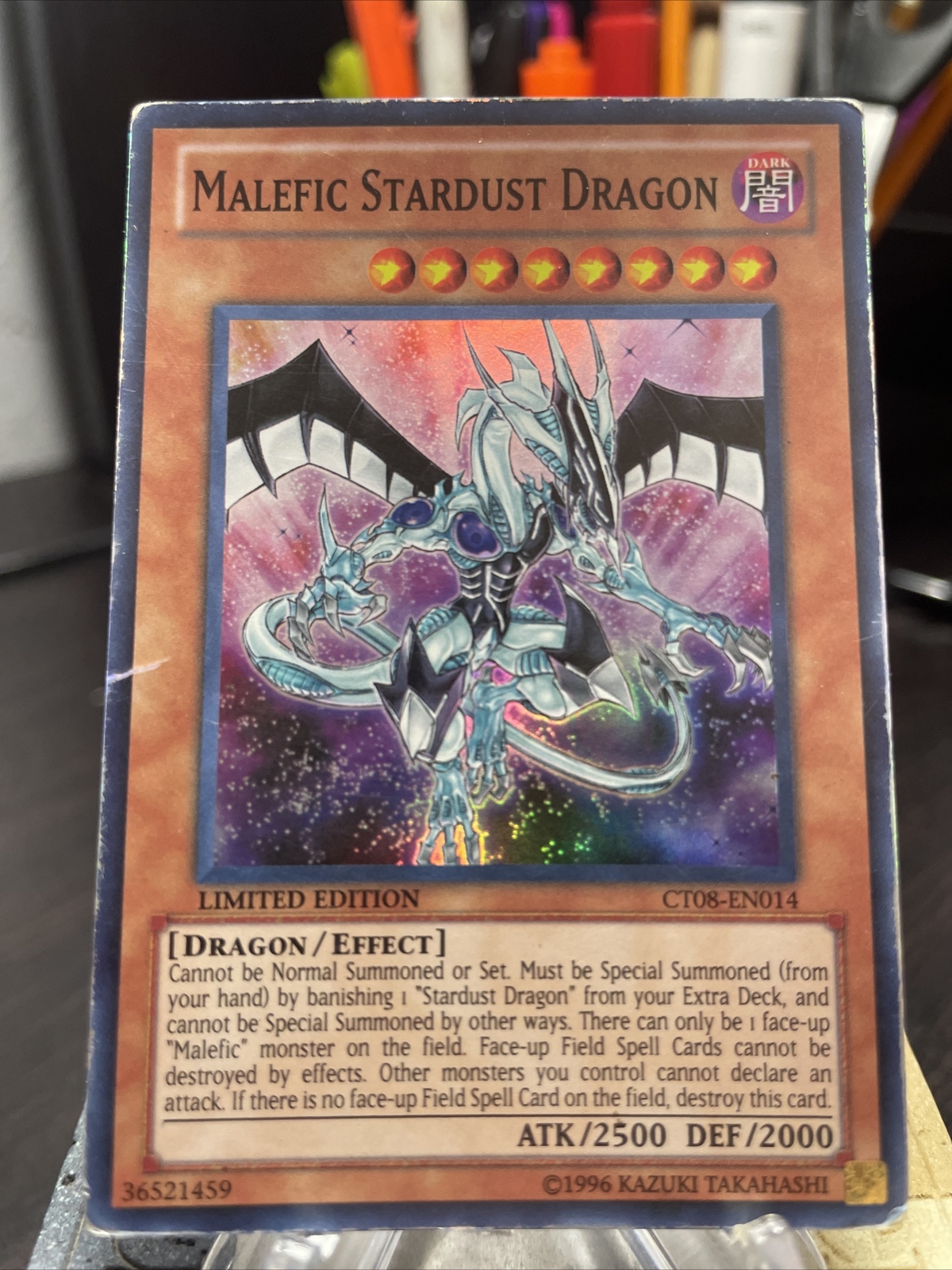 YuGiOh! Malefic Stardust Dragon (CT08-EN014) Limited Edition - Super ...
