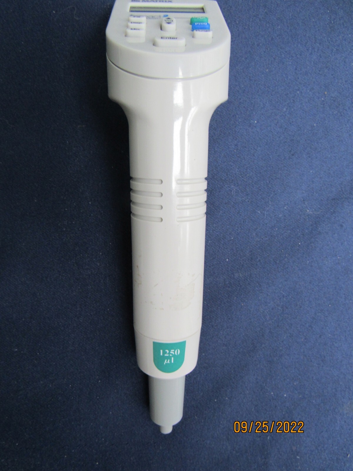 Matrix Impact 2 Electronic single channel Pipette 1250 uL adjustable ...