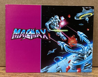 MAGMAX Nintendo NES Game Original 1988 Instruction Manual Booklet ...