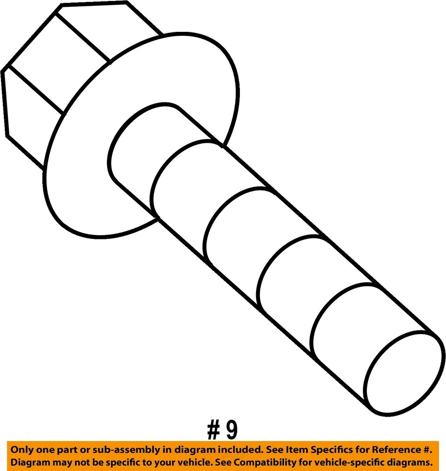 GM OEM 13-24 Acadia Suspension Components-Lower Cntrl Arm Bolt 11611841 ...