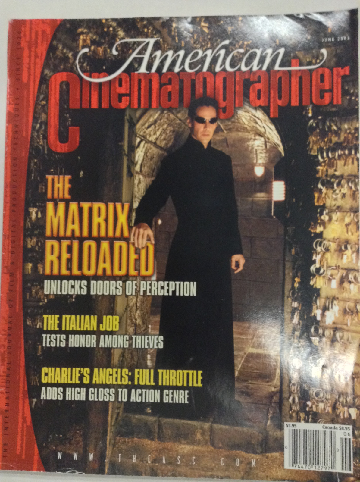 American Cinematographer Magazine The Matrix Reloaded June 2003 ...