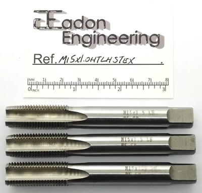 M15 x 1.0mm Metric Fine Left Hand Tap Set, HSS. | eBay UK