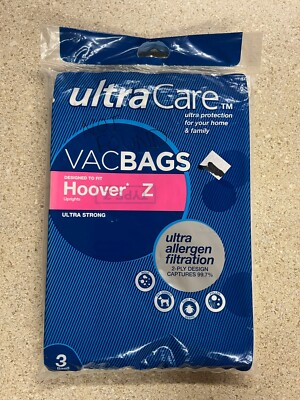 Ultra Care VacBags Hoover Z Uprights Vacuum Bags 3ct New | eBay