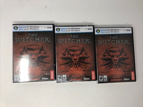 Lot Of 3 The Witcher PC Game NEW Windows Vista Windows XP Thick Box ...