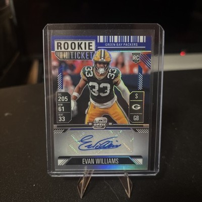 2024 Panini Contenders Optic Evan Williams Rookie Ticket Blue Auto /75 ...
