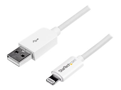 StarTech.com 3m White Apple 8-pin Lightning to USB Cable for iPhone ...