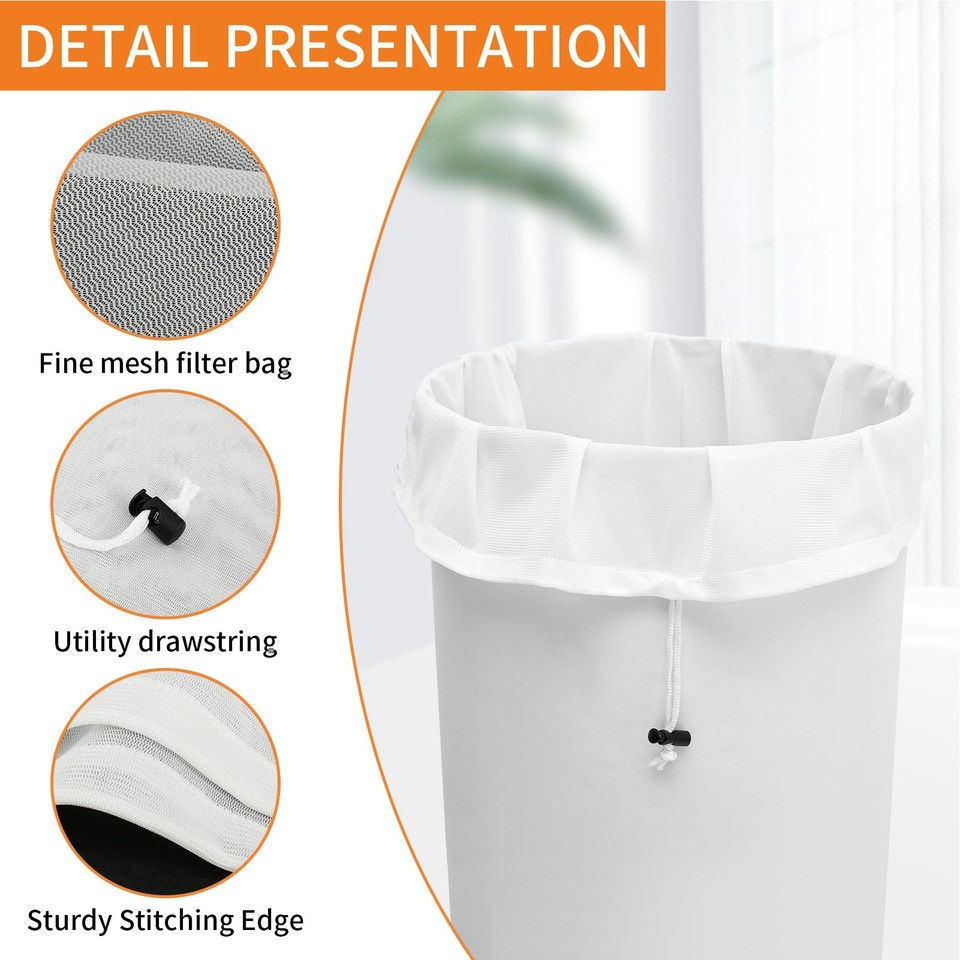 Wine Making Straining Fine Mesh Home Brew Beer Wine Cider Filter Bag ...