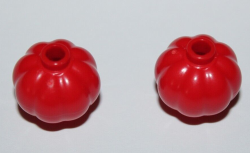 2 citrouille Lego Red Pumpkin /Gourd ref 51270 set 75969 80012 80013 ...