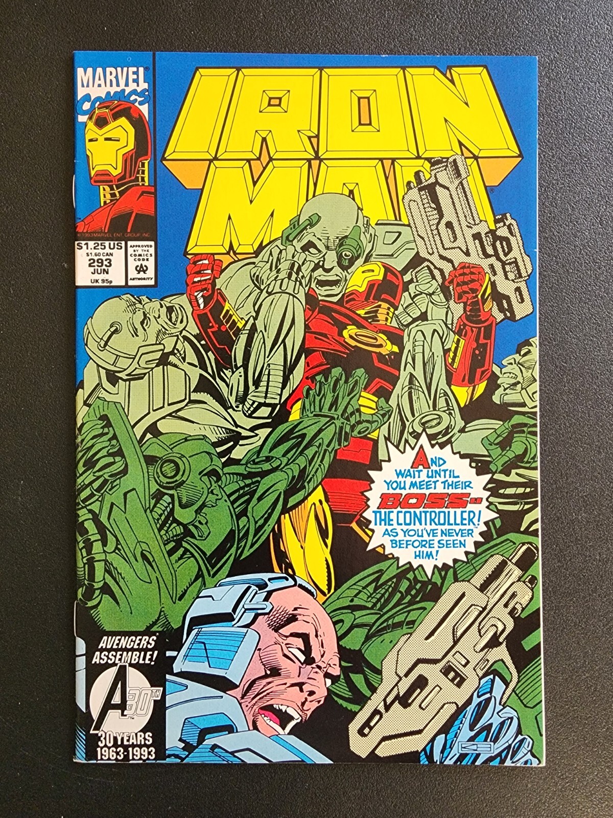 Marvel Comics The Invincible Iron Man #293 June 1993 Kev Hopgood Cover ...