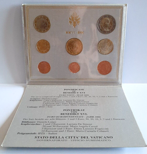 8 Pièces - État De La Cité Du Vatican - Monnaie En Euro MMVI 2006 | eBay