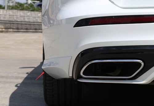 Fit For Volvo V60 2020-2023 Painted White Rear Bumper Lip Chin Spoiler ...