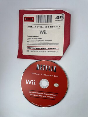 Wii Netflix Instant Streaming Disc (Nintendo Wii) | eBay