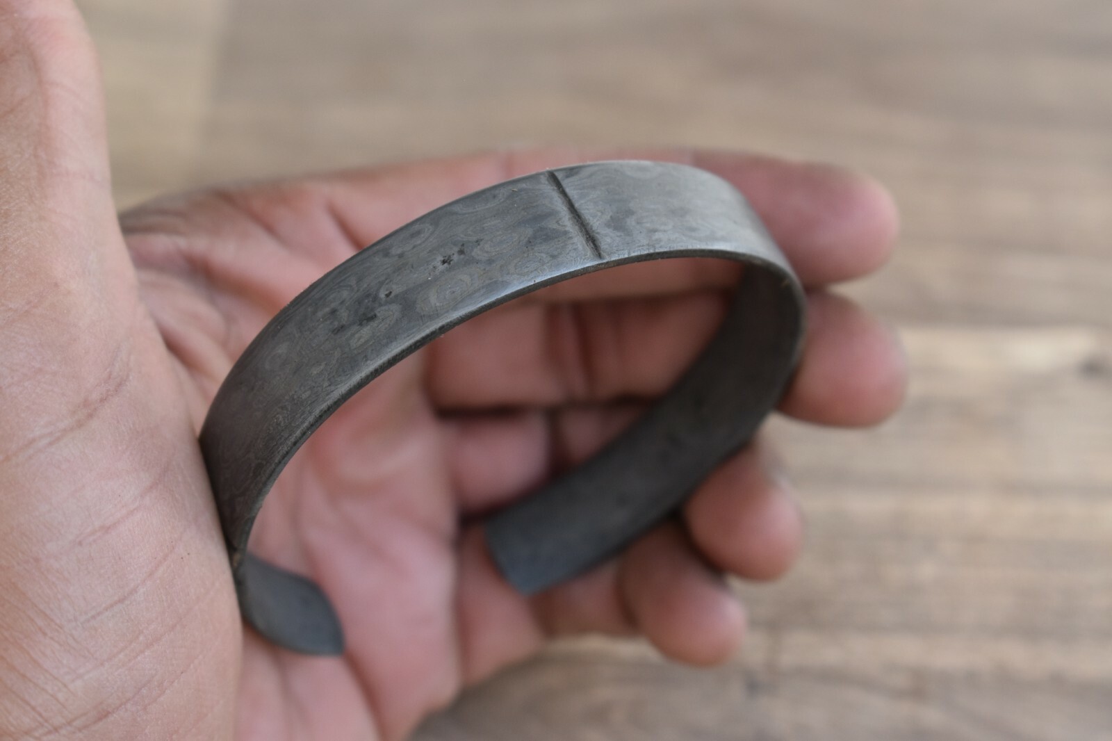 Damasteel Damascus Pattern Cuff Bracelet Men's Cuff Bracelet | eBay