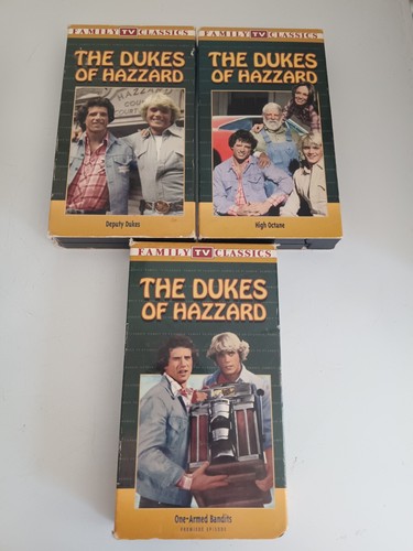 Dukes of Hazzard VHS Lot of 3 Deputy Dukes High Octane One Armed ...