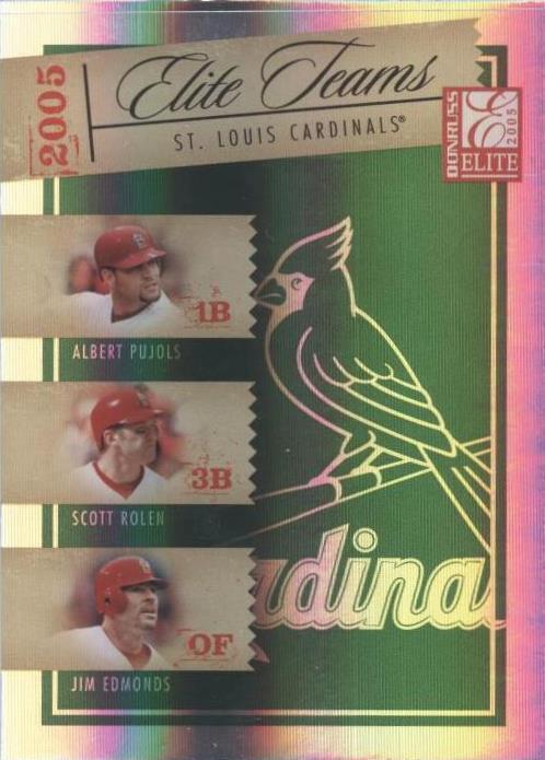 2005 Donruss Elite - Elite Teams Albert Pujols, Scott Rolen, Jim ...