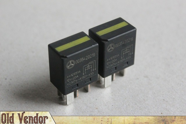 12V 5Pin # 0035420219 / V23074-A1301-X33 _TESTED RELAY_ (X2) Mercedes ...