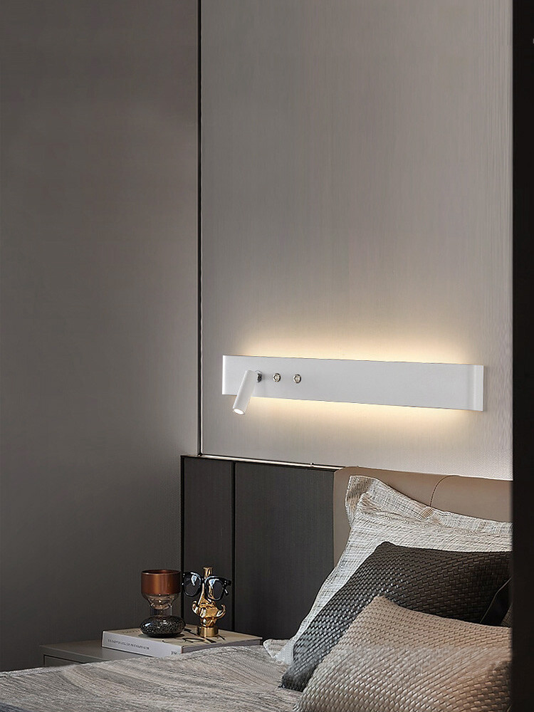 LED COB Wall Mounted Bedside Light Fixture Rotatable Picture Lamp Dual ...