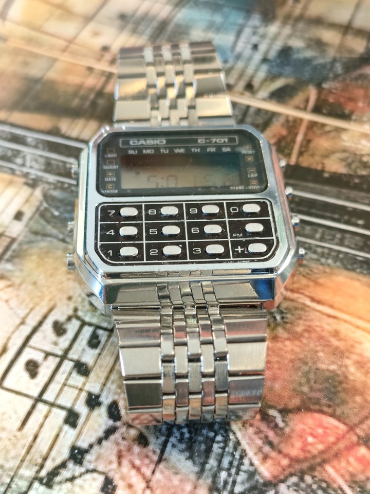1981 Vintage Rare CASIO C-701, 133 Calculator Watch, The Beautiful ...