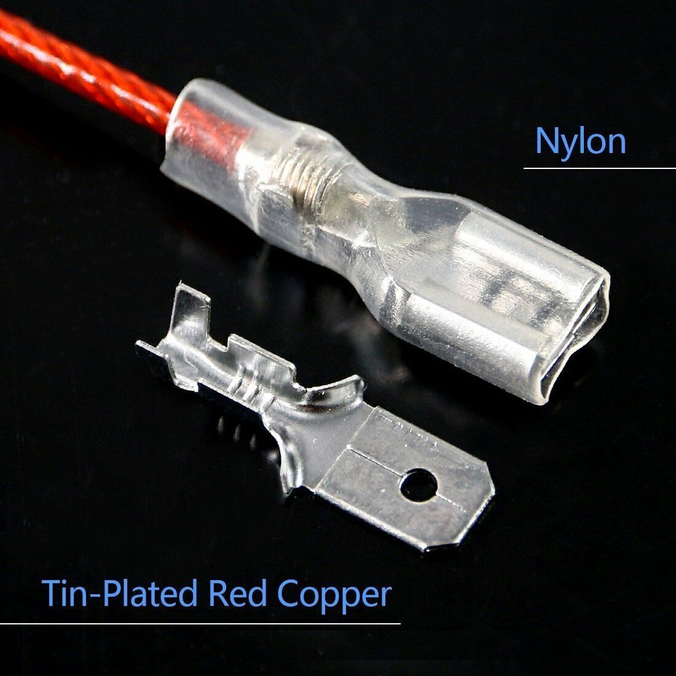 315X Gold/Silver Spade Terminals Kit Electrical Wire Crimp Connector ...