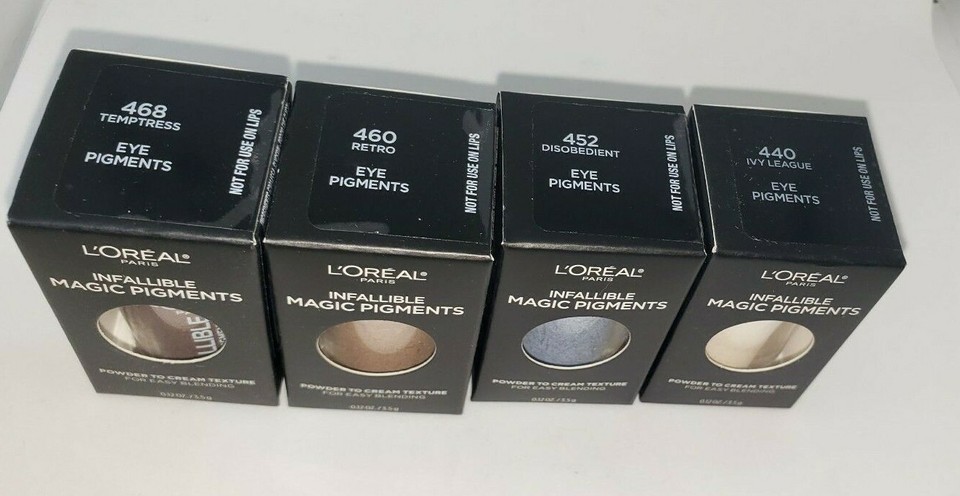 4-Pack-L'Oreal Infallible Magic Eye Pigments #468, #460, #452 & #440 | eBay