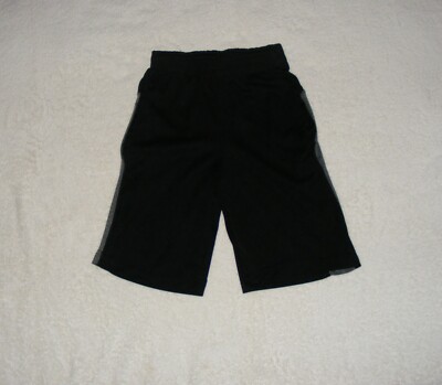 Tuff Guys Black Polyester Side Stripe Shorts - Size 6/7 | eBay
