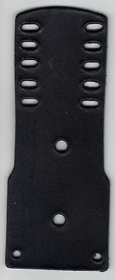 NY/NJ Police-Style-Leather Backer Ovals - holds Shield/Nameplate/5 ...