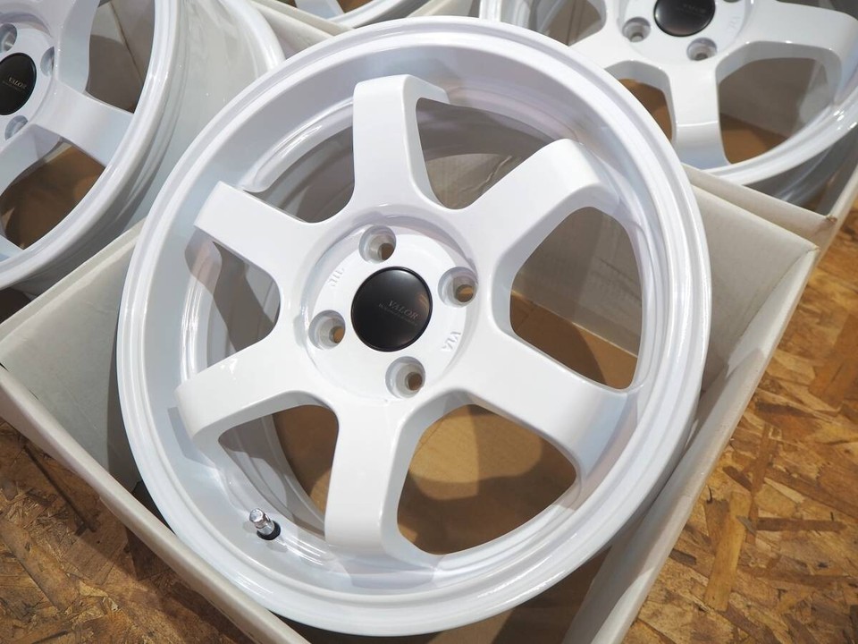 JDM wheel 15x6.5+38 100x4 set4 wheels kei mini truck Hijet Carry Sambar ...