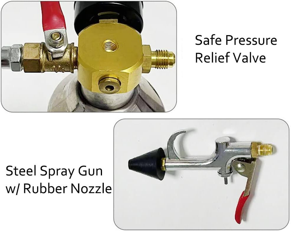 Air Conditioning System Flush Canister Tool Set A/C Flushing Cleaning ...