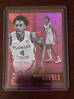 Scottie Barnes 2021 Panini Essentials Pink Parallel Rookie Card RC ...