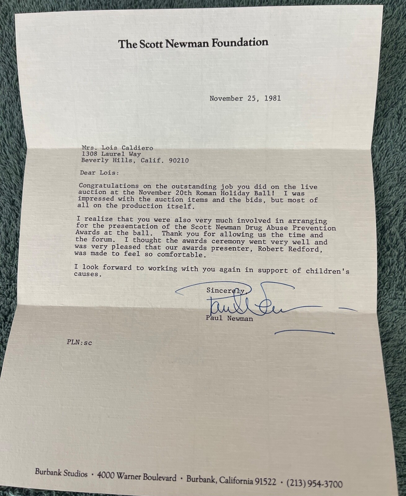 PAUL NEWMAN - AUTOGRAPH LETTER SIGNED | eBay