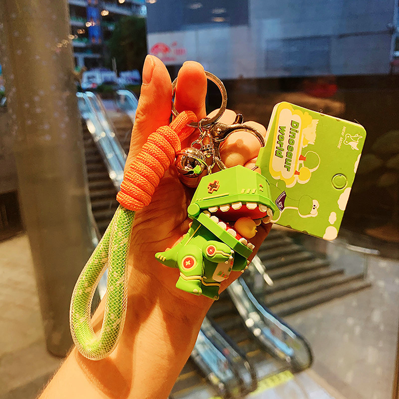 Key Holder Cartoon Decorative Funny Mechanical Dinosaur Keychain ...