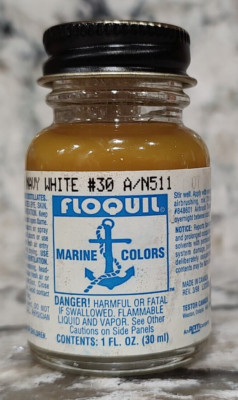 FLOQUIL MARINE COLORS MODEL PAINT 1oz 1 OUNCE - NAVY WHITE #30 | eBay