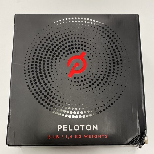 Peloton 3LB Black Set OF 2 Hand Weights PL-WT-B-03 New Damaged Box | eBay