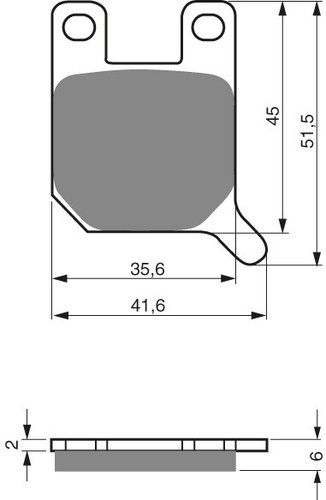 Goldfren S3 Front Left Brake Pads For KTM 80 RSL, L, RS, RL, Bora ...