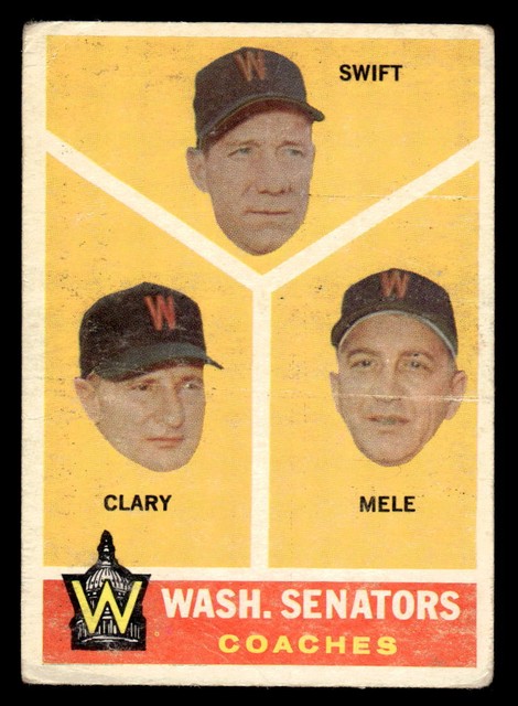1960 Topps - #470 Sam Mele, Bob Swift, Ellis Clary (RC) for sale online ...