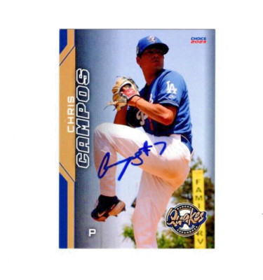 Chris Campos 2023 Rancho Cucamonga signed autograph baseball card ...