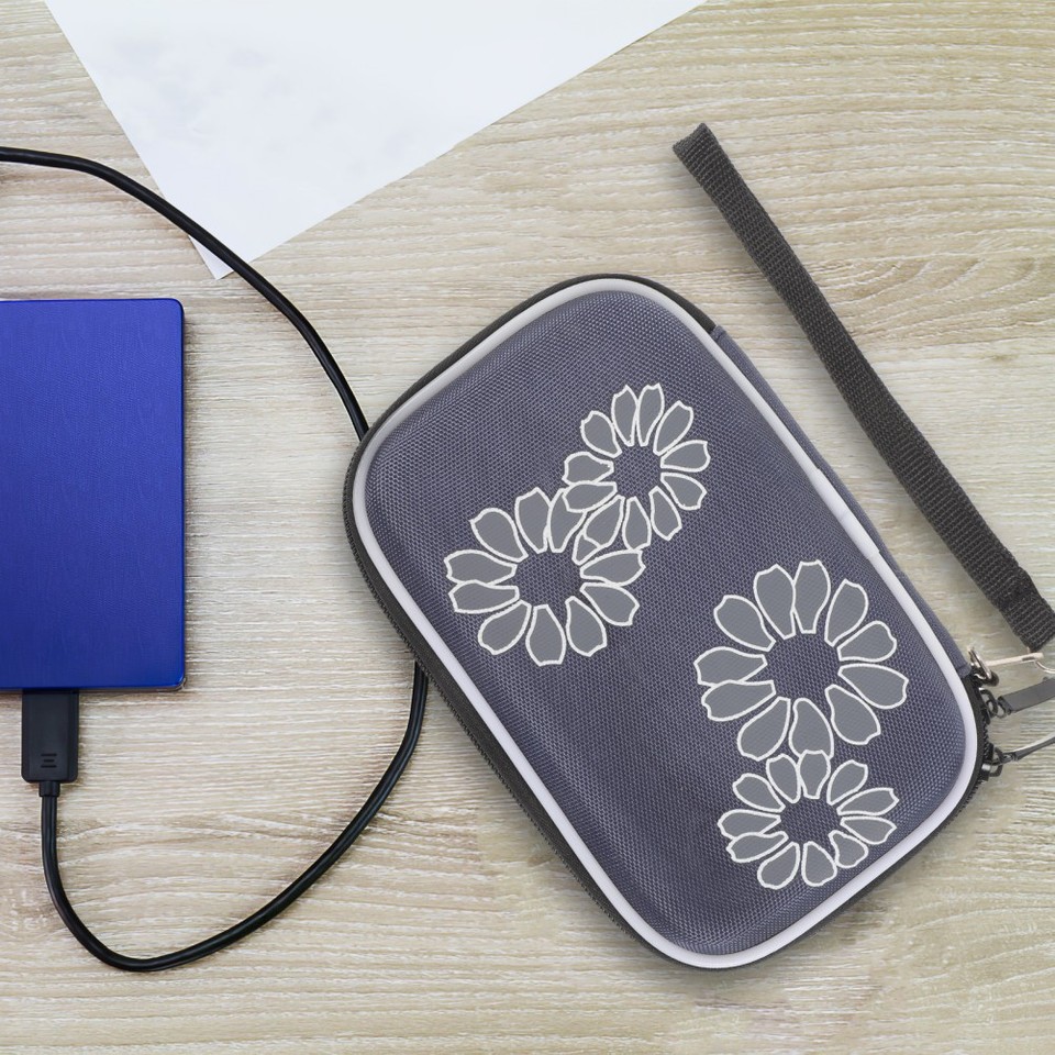 Portable Hard Drive Case Carrying Case 2.5 Inch Protection Storage Box ...