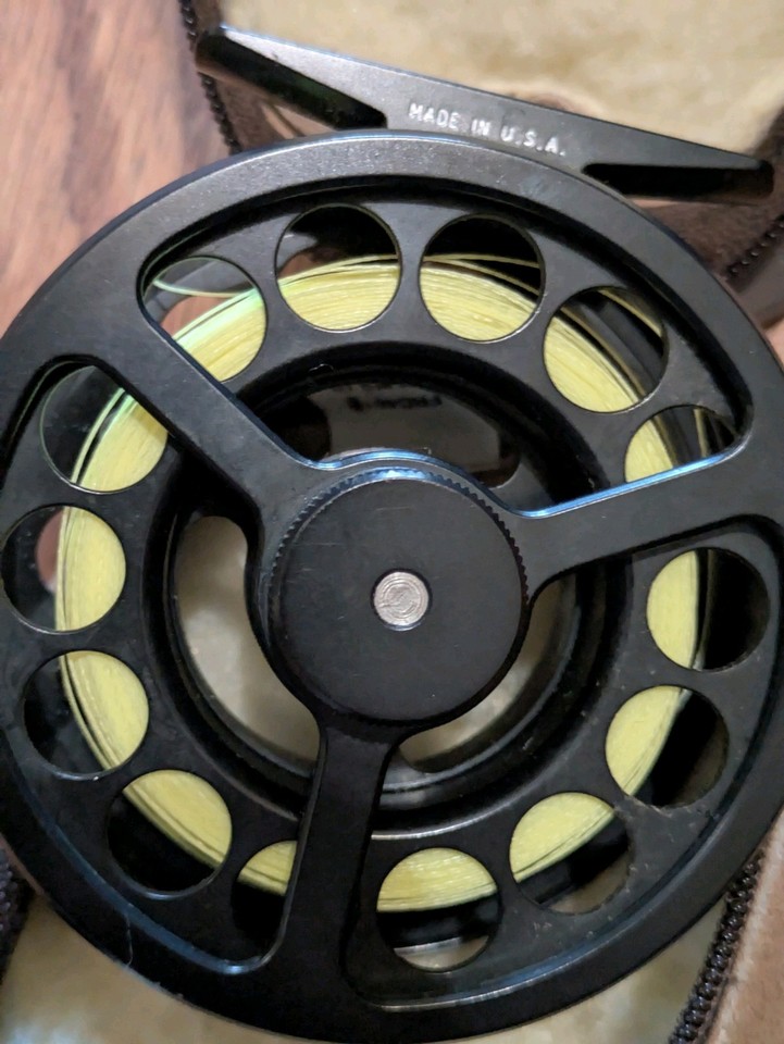 GALVAN OB-4 Fly Fishing Reel W/ Chrome Accents & Suade Pouch | eBay